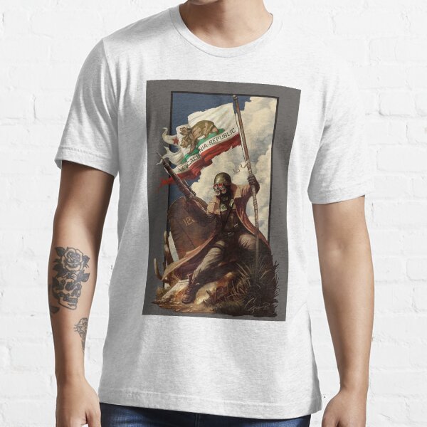 "Fallout NCR Ranger Flag Fan Art Poster" Essential T-Shirt for Sale by ...