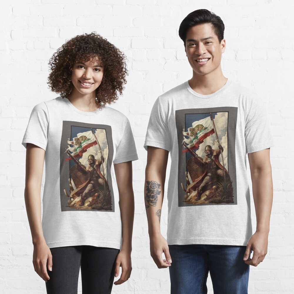 "Fallout NCR Ranger Flag Fan Art Poster" T-shirt for Sale by DigiArtyst ...