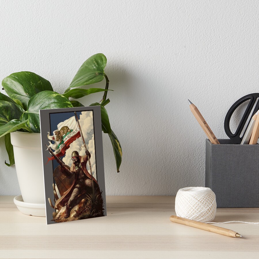 "Fallout NCR Ranger Flag Fan Art Poster" Art Board Print for Sale by ...