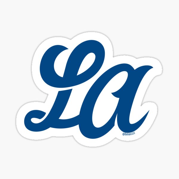 "Los Angeles Script" Sticker for Sale by TheBmacz | Redbubble