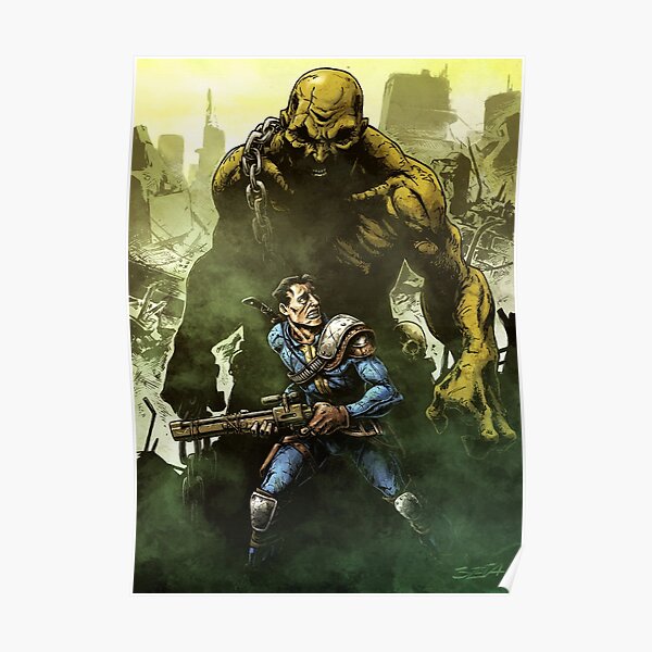 "Fallout Behemoth Fan Art Poster" Poster by DigiArtyst | Redbubble