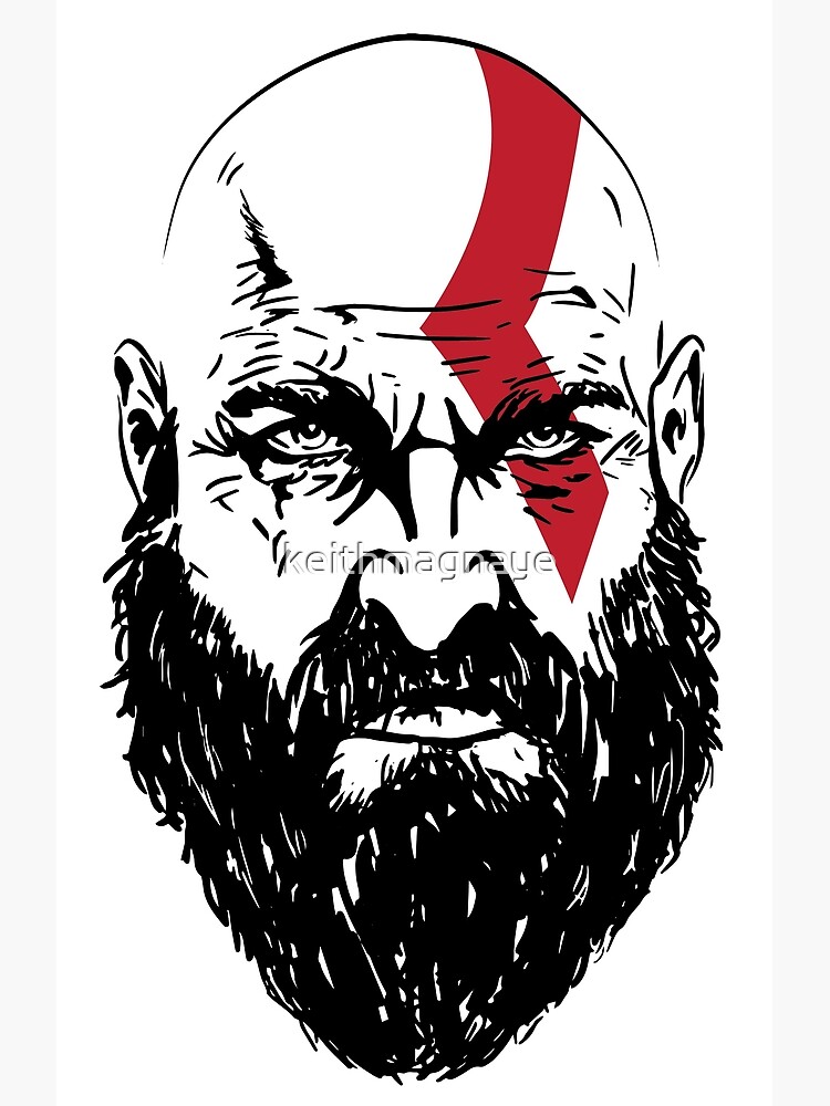 "Kratos" Art Print for Sale by keithmagnaye | Redbubble