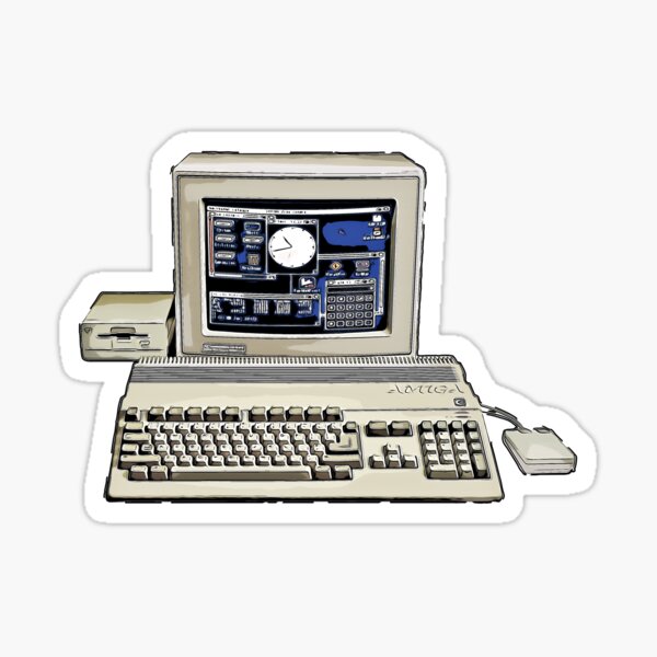 "Vintage Computers Collection - Amiga 500" Sticker for Sale by ...