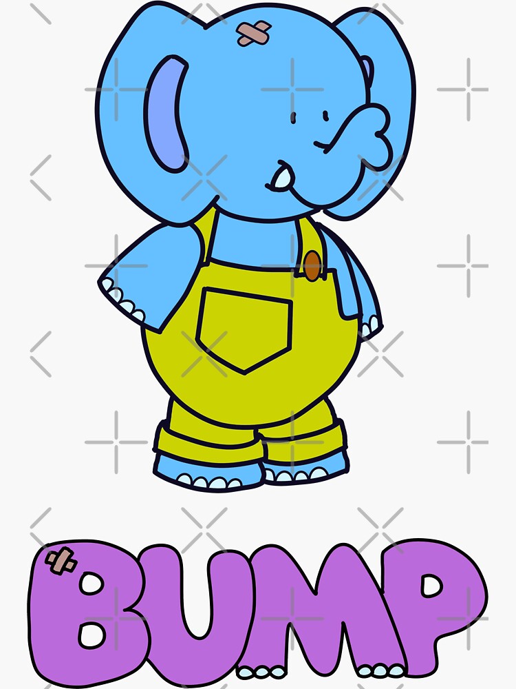 "Bump the Elephant" Sticker for Sale by greggfriedrice | Redbubble
