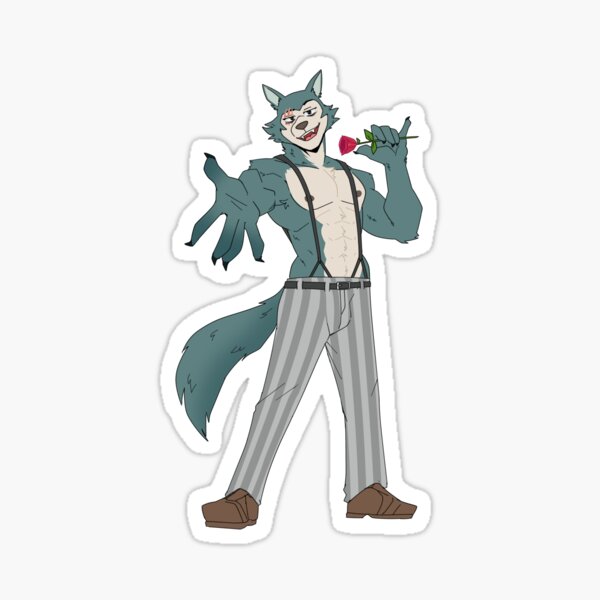 "Furry icon: Legoshi" Sticker for Sale by Outcaststars | Redbubble