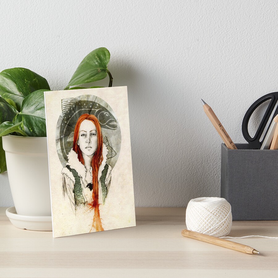 "Catelyn Tully" Art Board Print by elia-illust | Redbubble