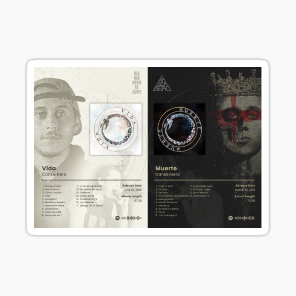 "Canserbero (Life and Death)" Sticker by insoffnio | Redbubble