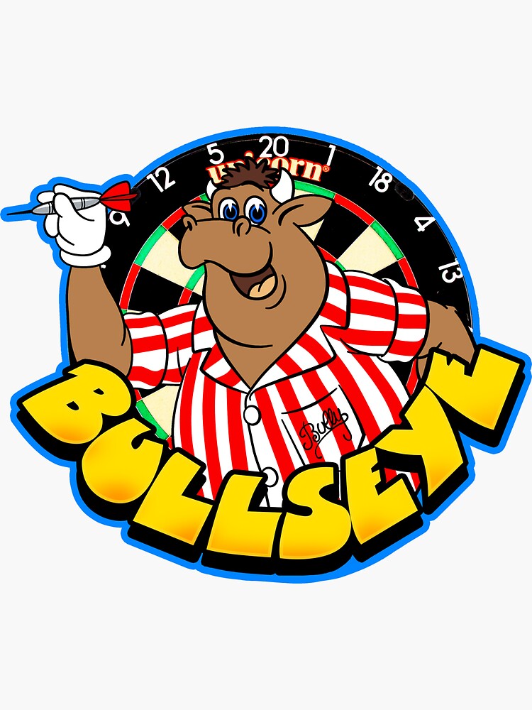 "Bullseye TV Show Bully Darts Retro British TV " Sticker for Sale by ...