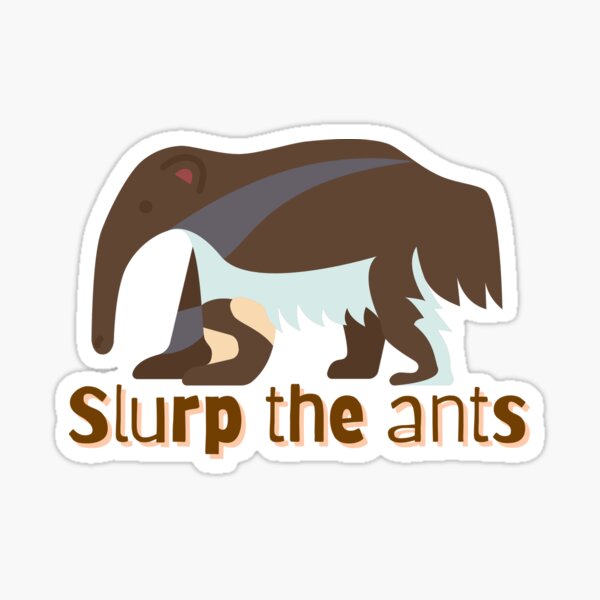 "Anteater design, Ant eater art, anteater funny art" Sticker for Sale ...