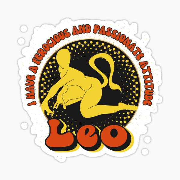 " LEO ZODIAC SIGN " Sticker for Sale by tracyd-art | Redbubble