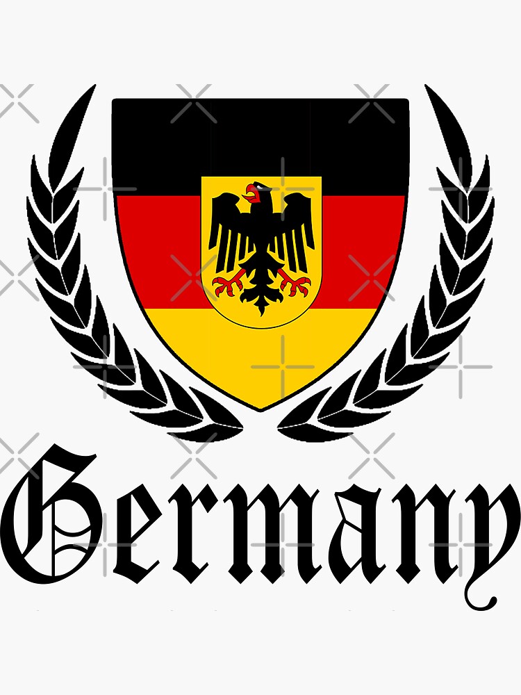 "Germany Crest " Sticker by ForzaDesigns | Redbubble