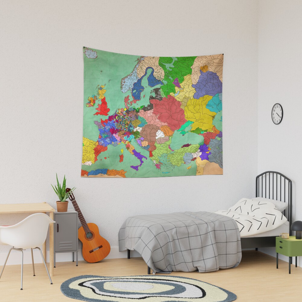 "Map of Europe and the Middle East in 1444 (Unlabeled/Political ...