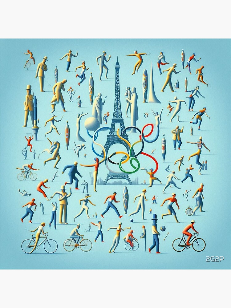 "JO 2024 PARIS COLLECTION N°7" Poster by 2G2P | Redbubble