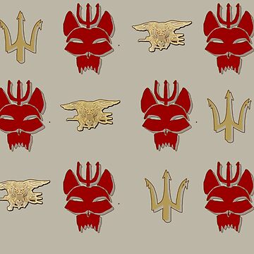 " SEAL TEAM BRAVO SEAMLESS PATTERN EXCLUSIVE" Sticker for Sale by ...