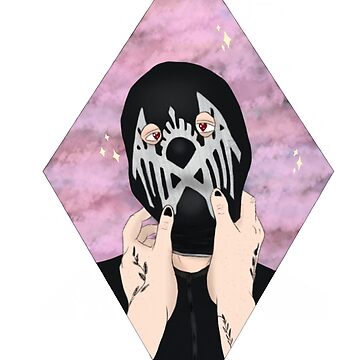 "Cute Masked Man in Love" Sticker for Sale by DigitalDemonart | Redbubble