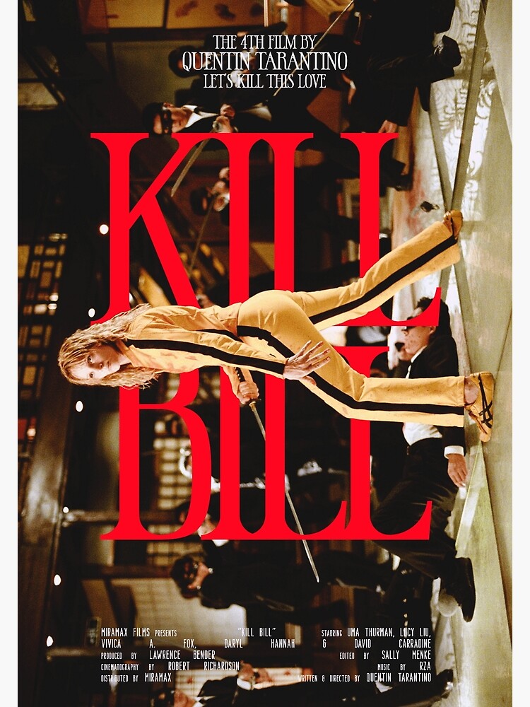 "Kill Bill Aesthetic Design Poster" Poster by Studio RTN | Redbubble