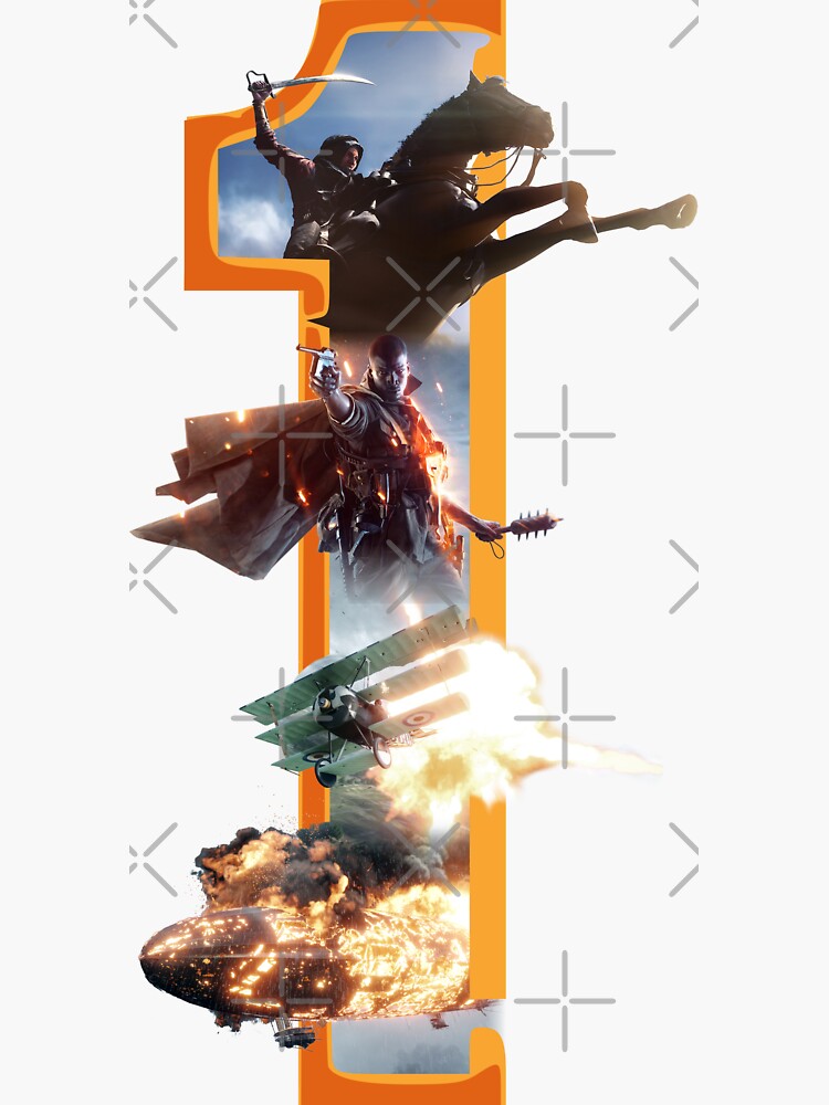 "BF1 Battlefield 1" Sticker for Sale by LOJAFPS | Redbubble