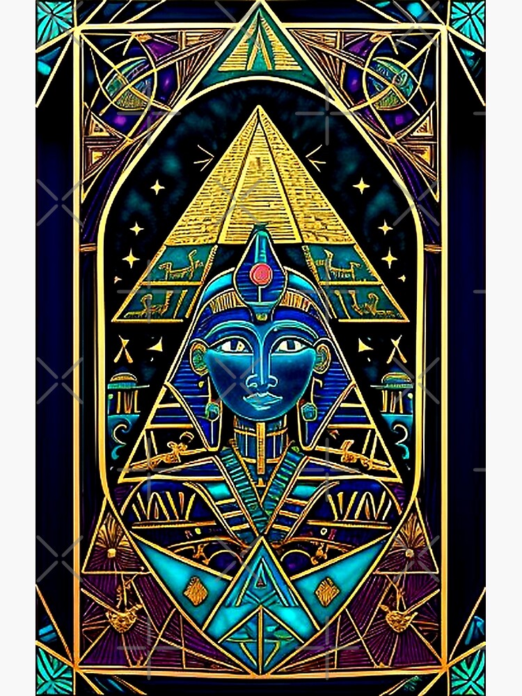 "Abstract Ancient Egyptian Pyramid Art " Poster for Sale by ...
