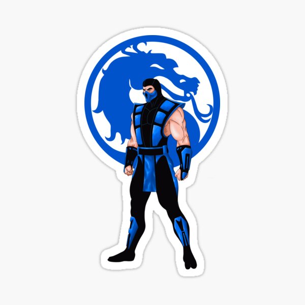 "Mortal Kombat Sub Zero" Sticker by Ricardo-81 | Redbubble