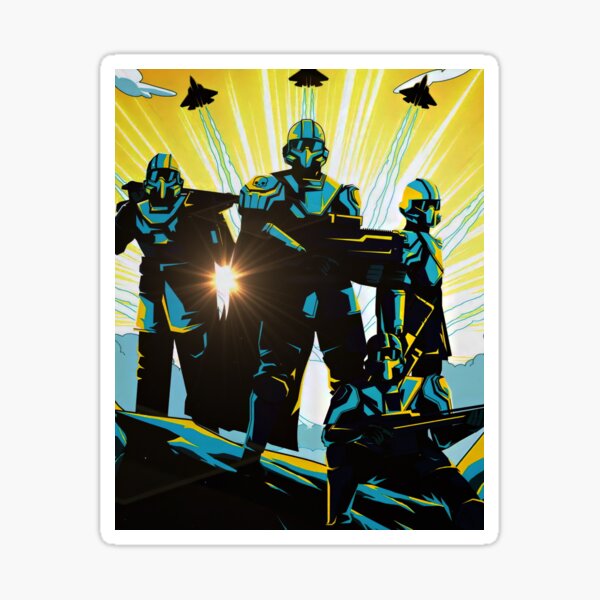 "helldivers 2" Sticker for Sale by Oregon-Art | Redbubble