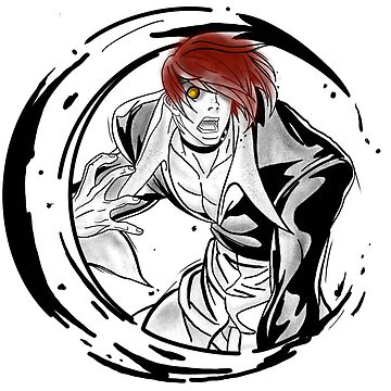 "iori yagami anime" Sticker by Rugut | Redbubble