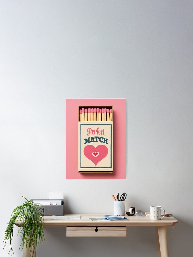 "Perfect match" Poster for Sale by immersif | Redbubble
