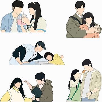 "Lovely runner sticker pack kdrama" Sticker for Sale by vyascreations ...