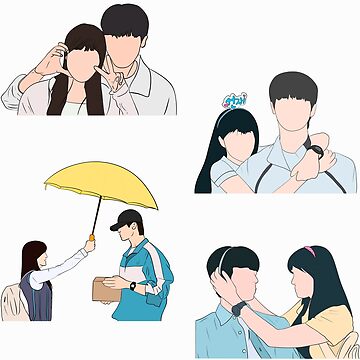 "Lovely runner sticker pack kdrama" Sticker for Sale by vyascreations ...