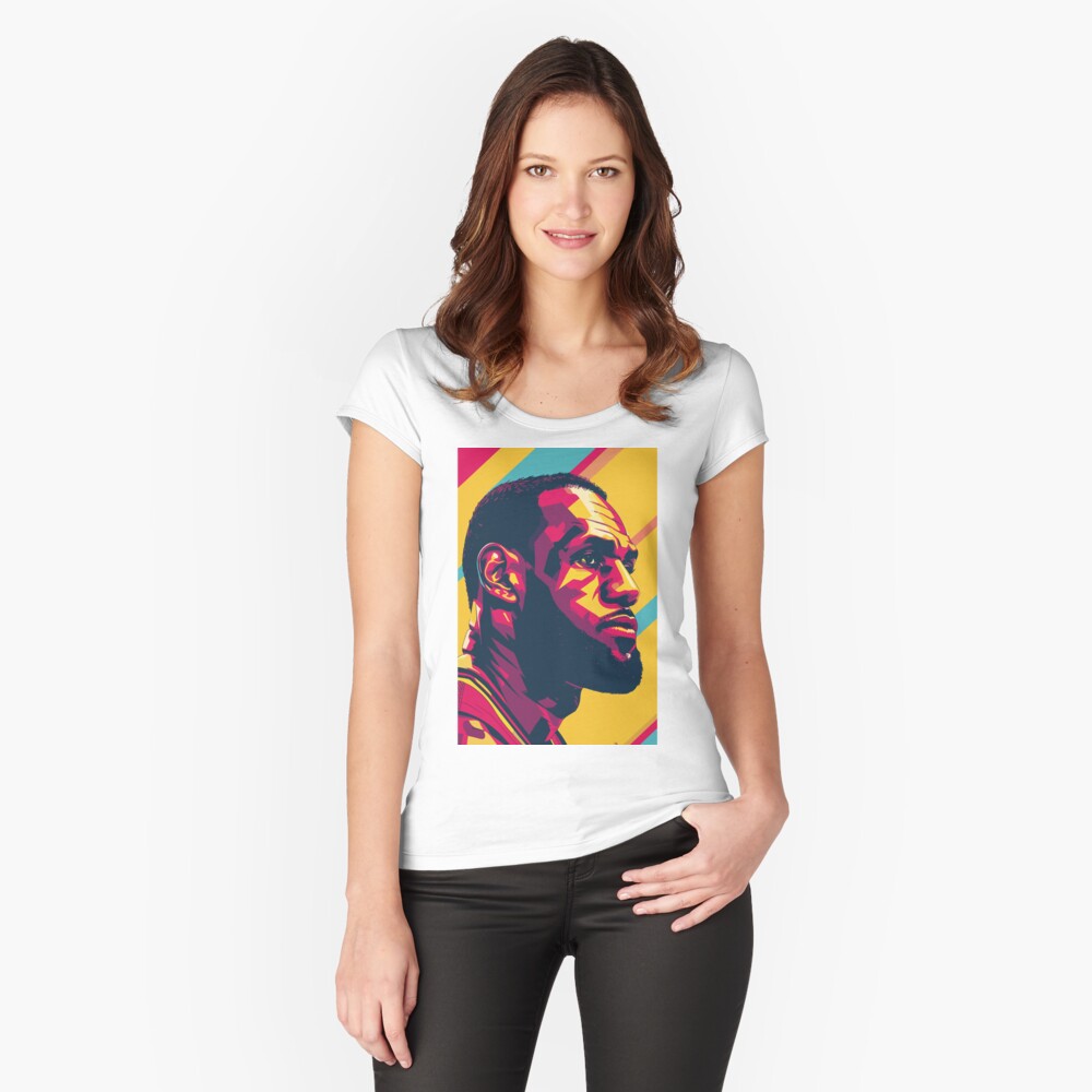 "King Lebron James Poster Illustration" Sticker for Sale by Gregory ...