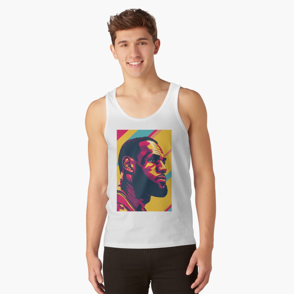 "King Lebron James Poster Illustration" Sticker for Sale by Gregory ...