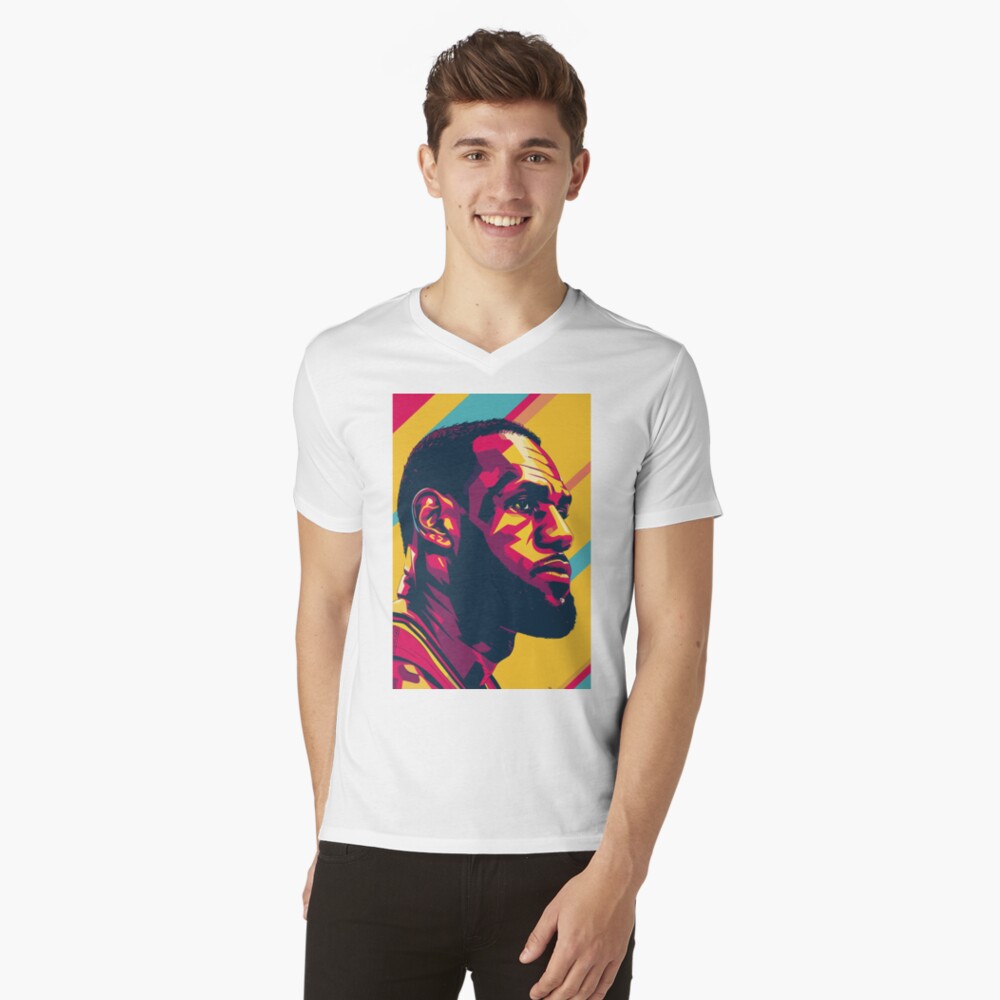 "King Lebron James Poster Illustration" Sticker for Sale by Gregory ...