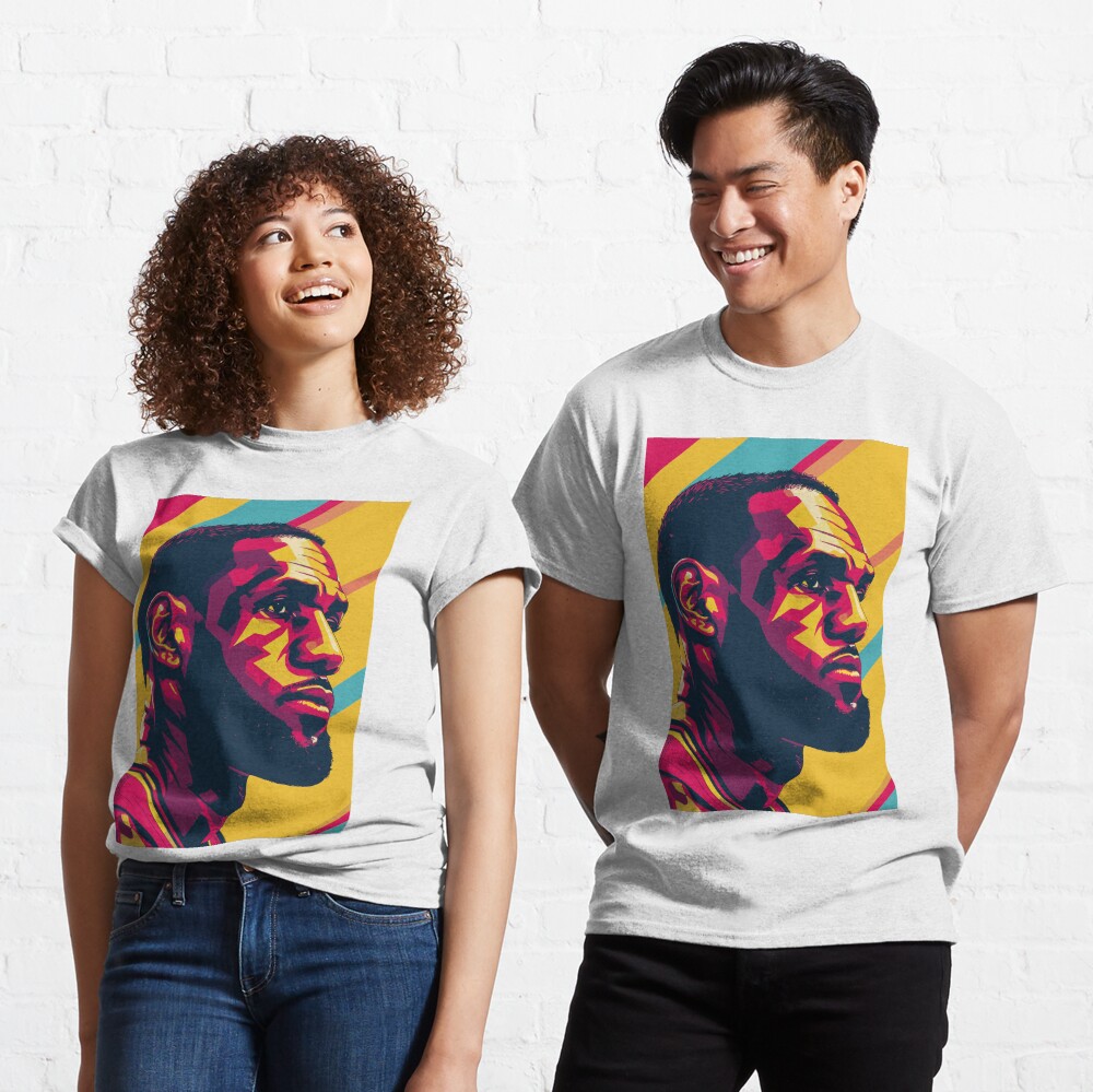 "King Lebron James Poster Illustration" Sticker for Sale by Gregory ...