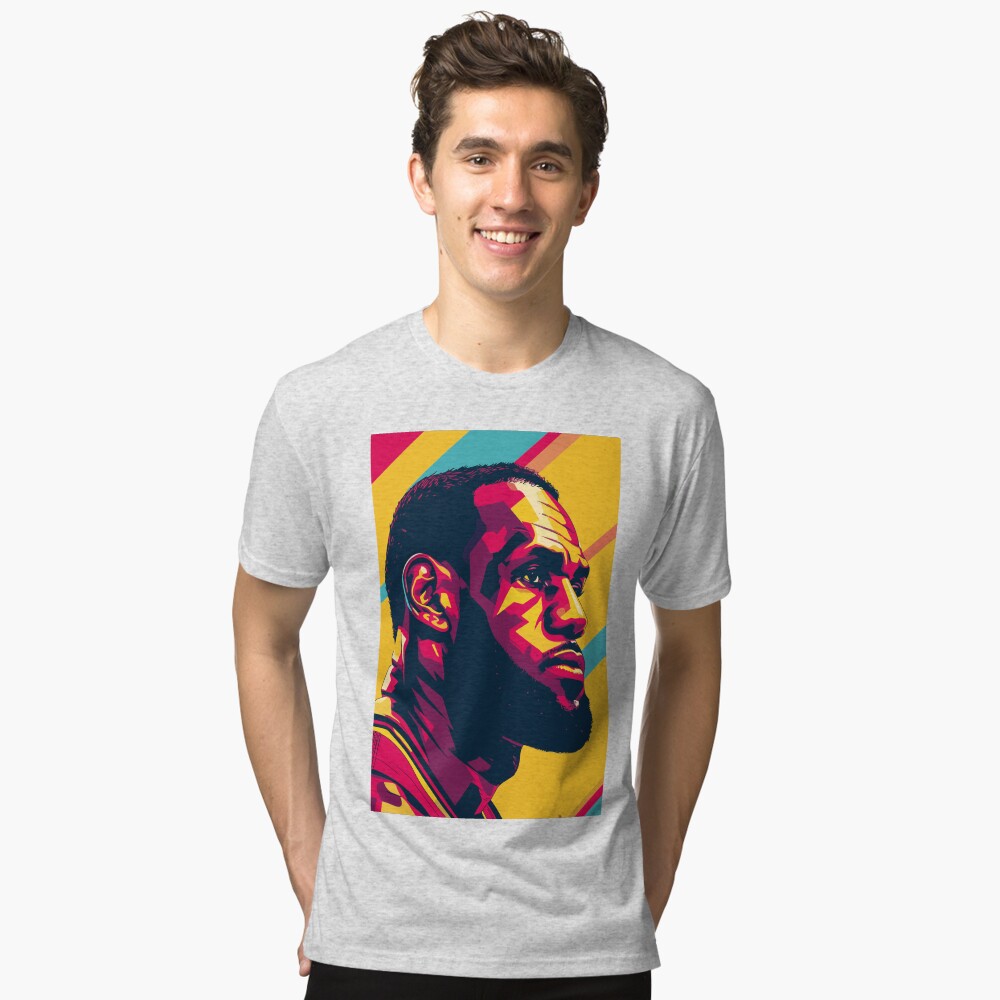 "King Lebron James Poster Illustration" Sticker for Sale by Gregory ...