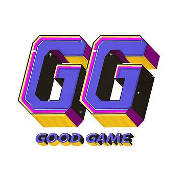 "GG Well Played" Sticker for Sale by AndresEntreD | Redbubble