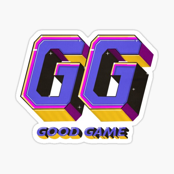"GG Well Played" Sticker for Sale by AndresEntreD | Redbubble