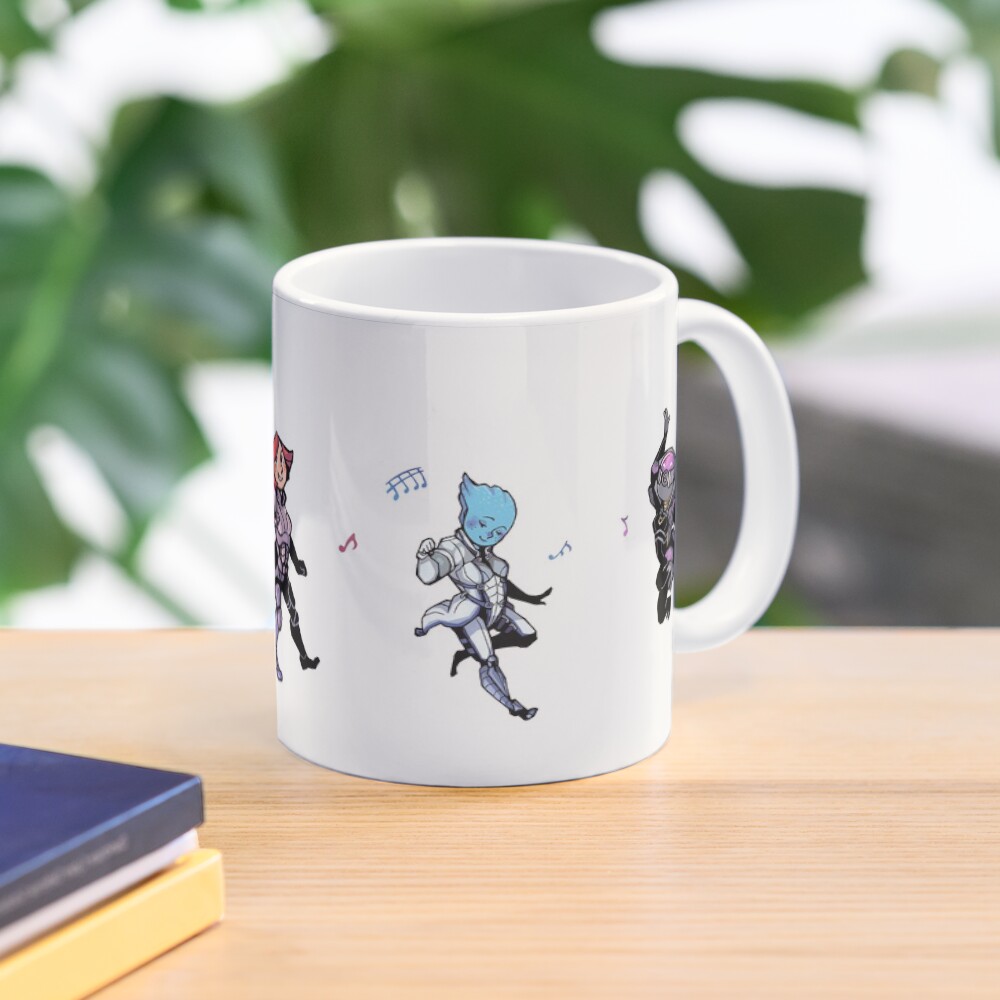 "Mass Effect Dance Party" Coffee Mug for Sale by doodlownick | Redbubble