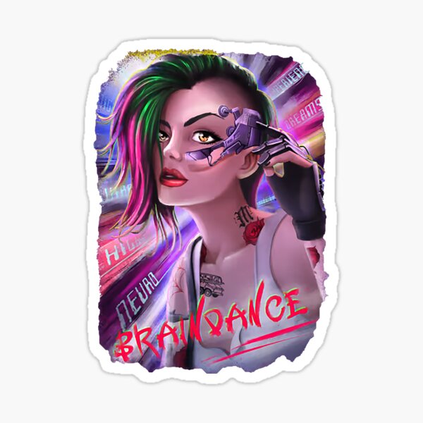 "Judy Alvarez Braindance" Sticker for Sale by arfabasoko | Redbubble