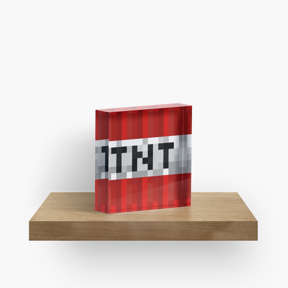 "minecraft tnt block" Sticker for Sale by Margaritta | Redbubble