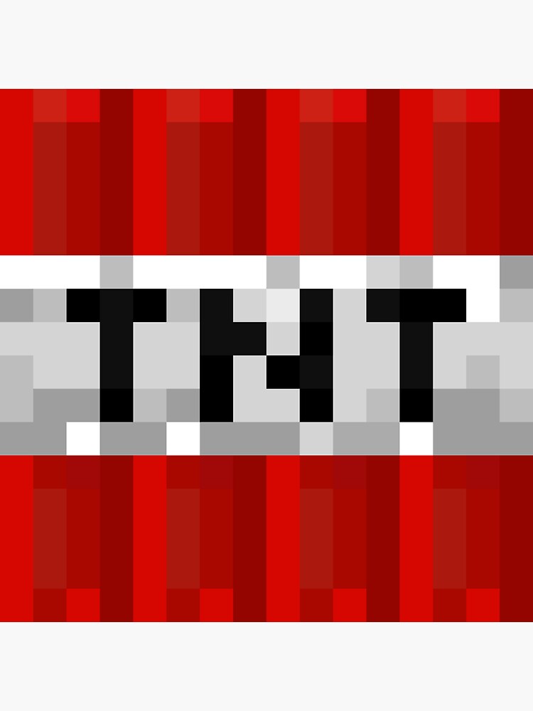 "minecraft tnt block" Sticker for Sale by Margaritta | Redbubble
