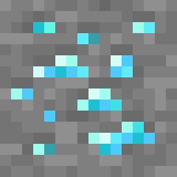 "minecraft diamond block" Sticker for Sale by Margaritta | Redbubble