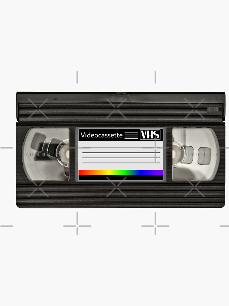 "Blank VHS" Sticker for Sale by BrambleBox | Redbubble