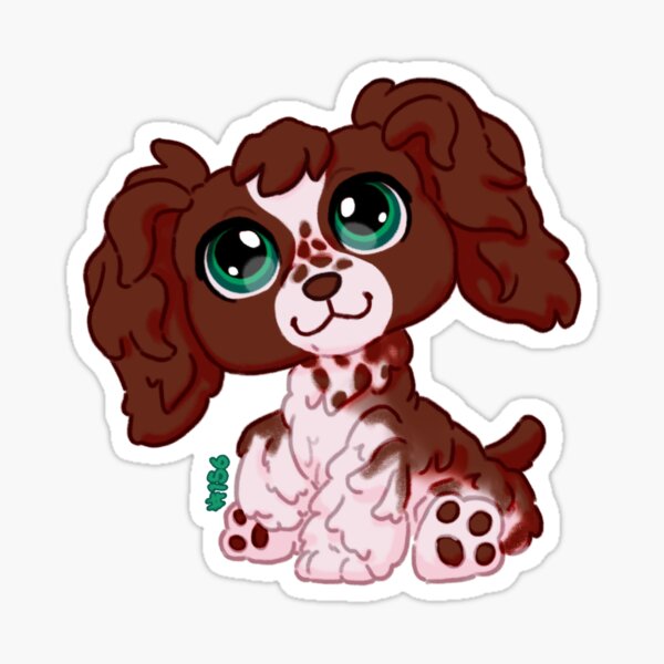 "LPS Spaniel #156" Sticker for Sale by P1nkL3monade | Redbubble