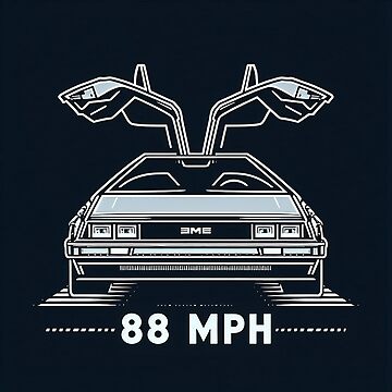 "Back to the Future 88 MPH" Sticker for Sale by Uraharashoten | Redbubble