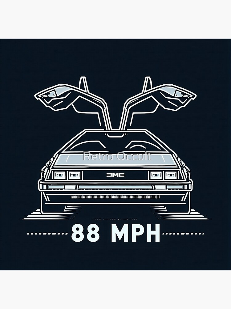 "Back to the Future 88 MPH" Sticker for Sale by Uraharashoten | Redbubble