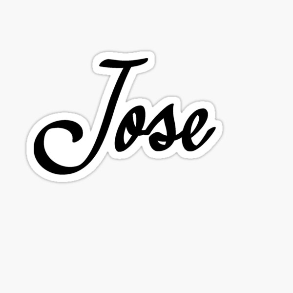 "Jose" Sticker by Shalomjoy | Redbubble