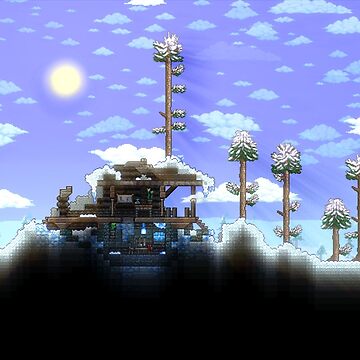 "Terraria Snow Biome Scenery" Poster for Sale by Daniel Seeberg | Redbubble