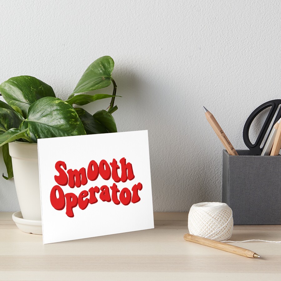 "Smooth Operator" Sticker for Sale by ColiesDesigns | Redbubble