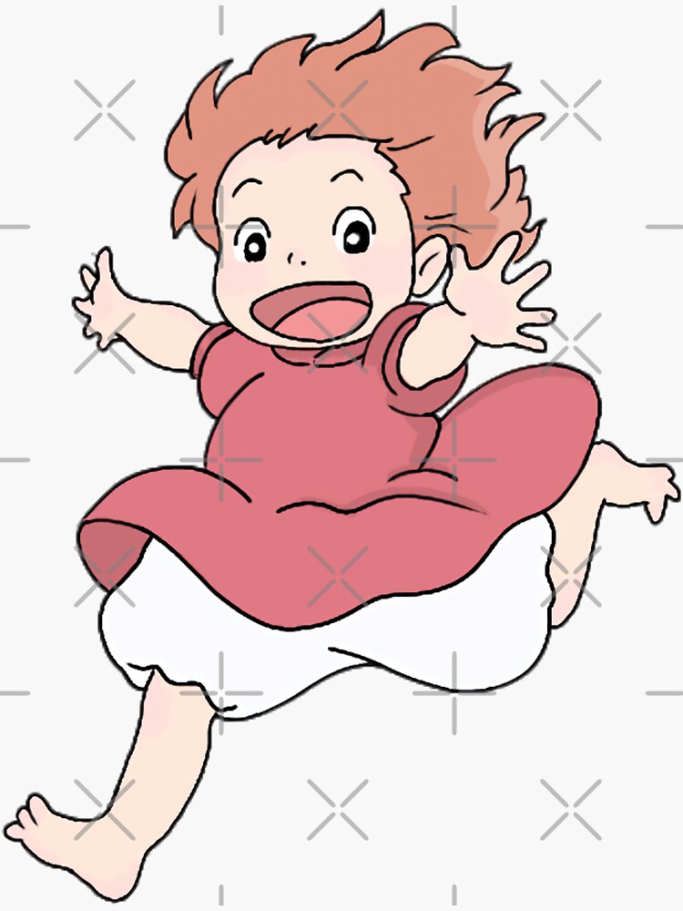 "Ponyo" Sticker by srtzuu | Redbubble