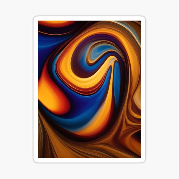 "Illuminating Swirl" Sticker for Sale by JulieBlaise | Redbubble