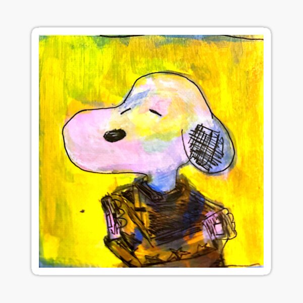 "Snoopy Found Heaven" Sticker for Sale by alitheanteater | Redbubble